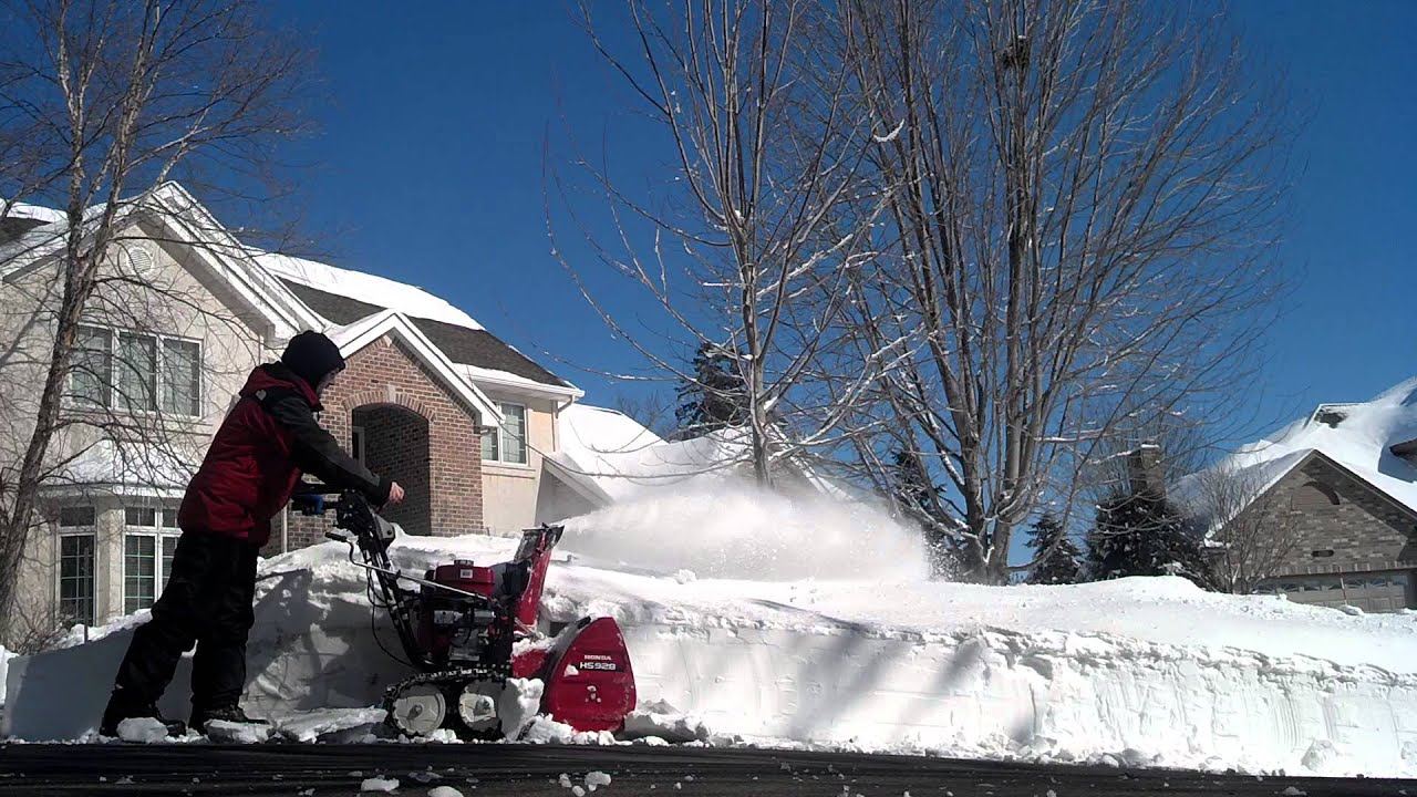 HS928tas - HS928 - Honda Snow Blower - YouTube