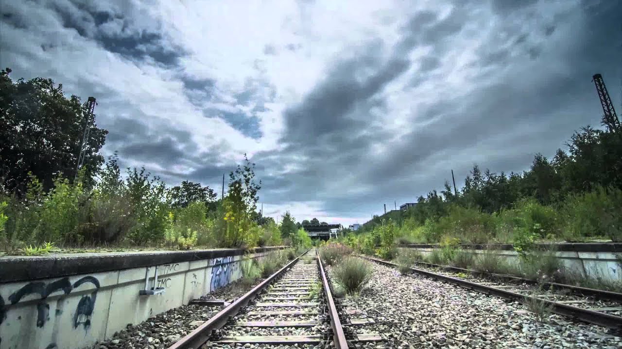 Ghost train on an abandoned railroad track in Munich - YouTube