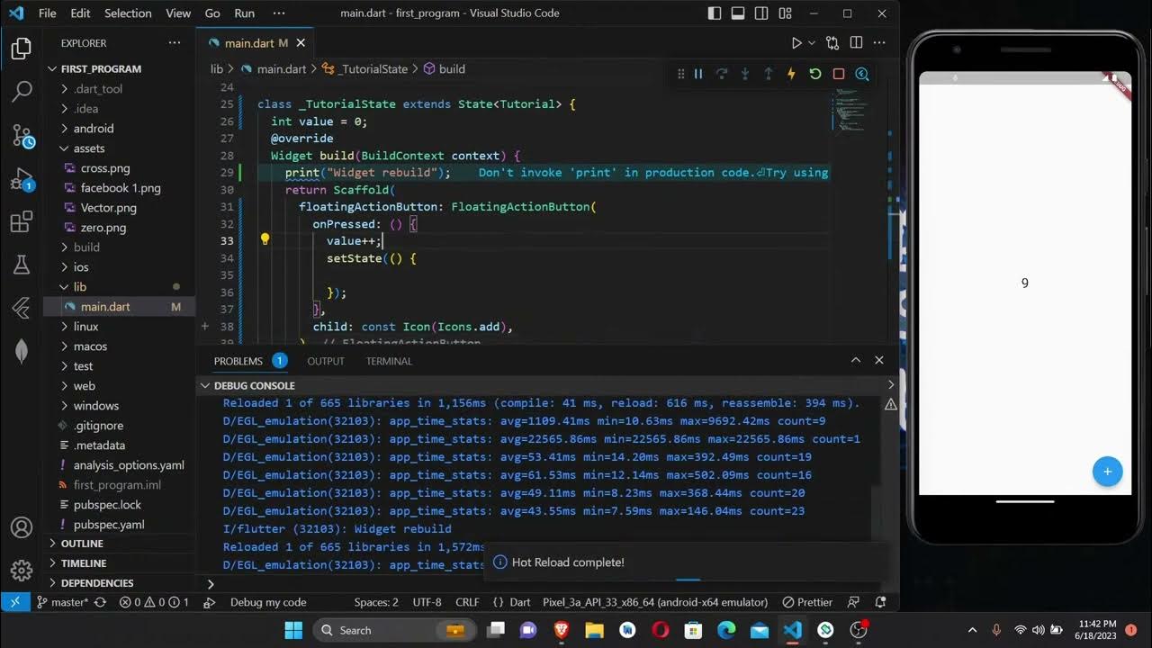 Flutter Bootcamp Chapter 3: Stateless & Stateful Widgets, Ternary Operators, and Tic Tac Toe App ...