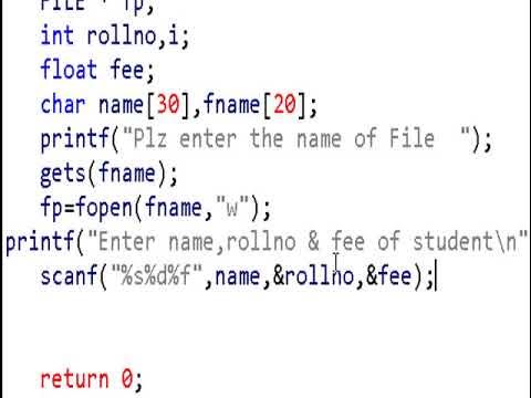file fscanf fprintf - YouTube
