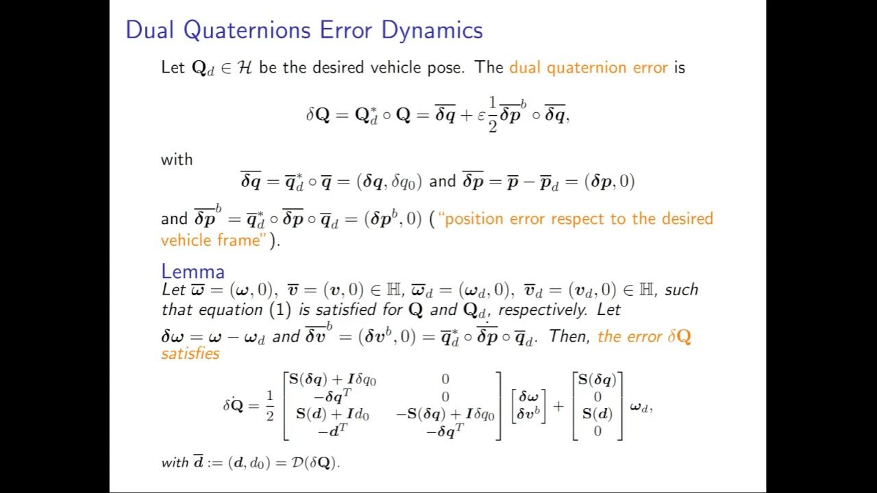 Dual Quaternion Cluster Space Formation Control - YouTube