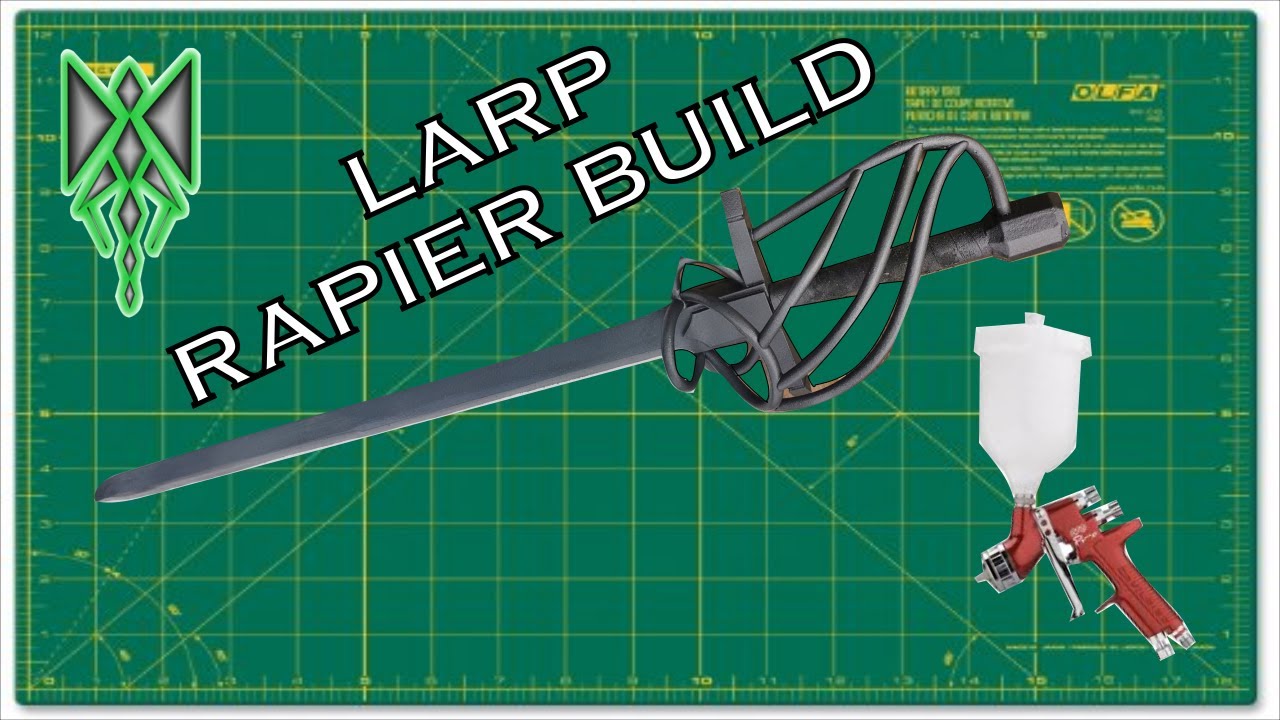 Easy larp safe rapier build - part 3, latexing. - YouTube