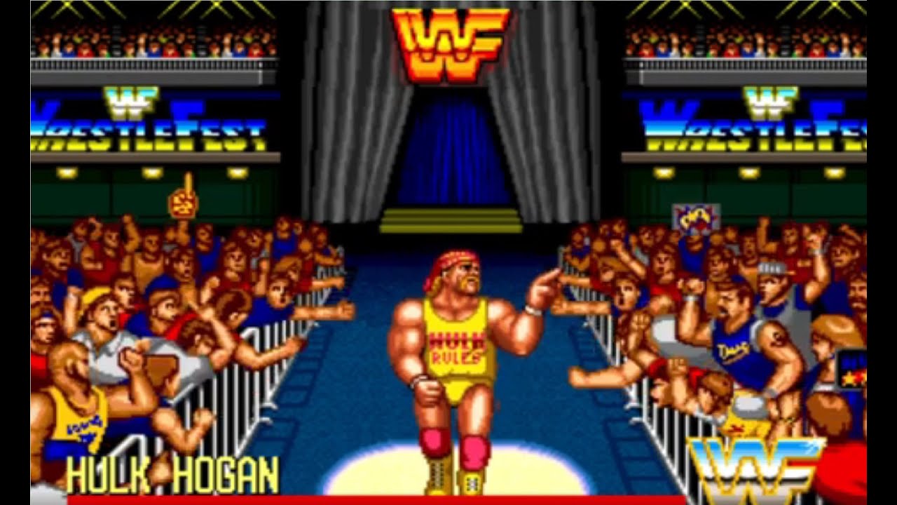 WWF WRESTLEFEST ARCADE GAME ROYAL RUMBLE WITH HULK HOGAN RETRO ...