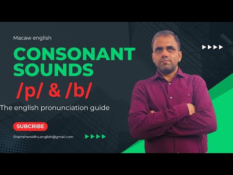 English consonants /p/ and /b/ - YouTube