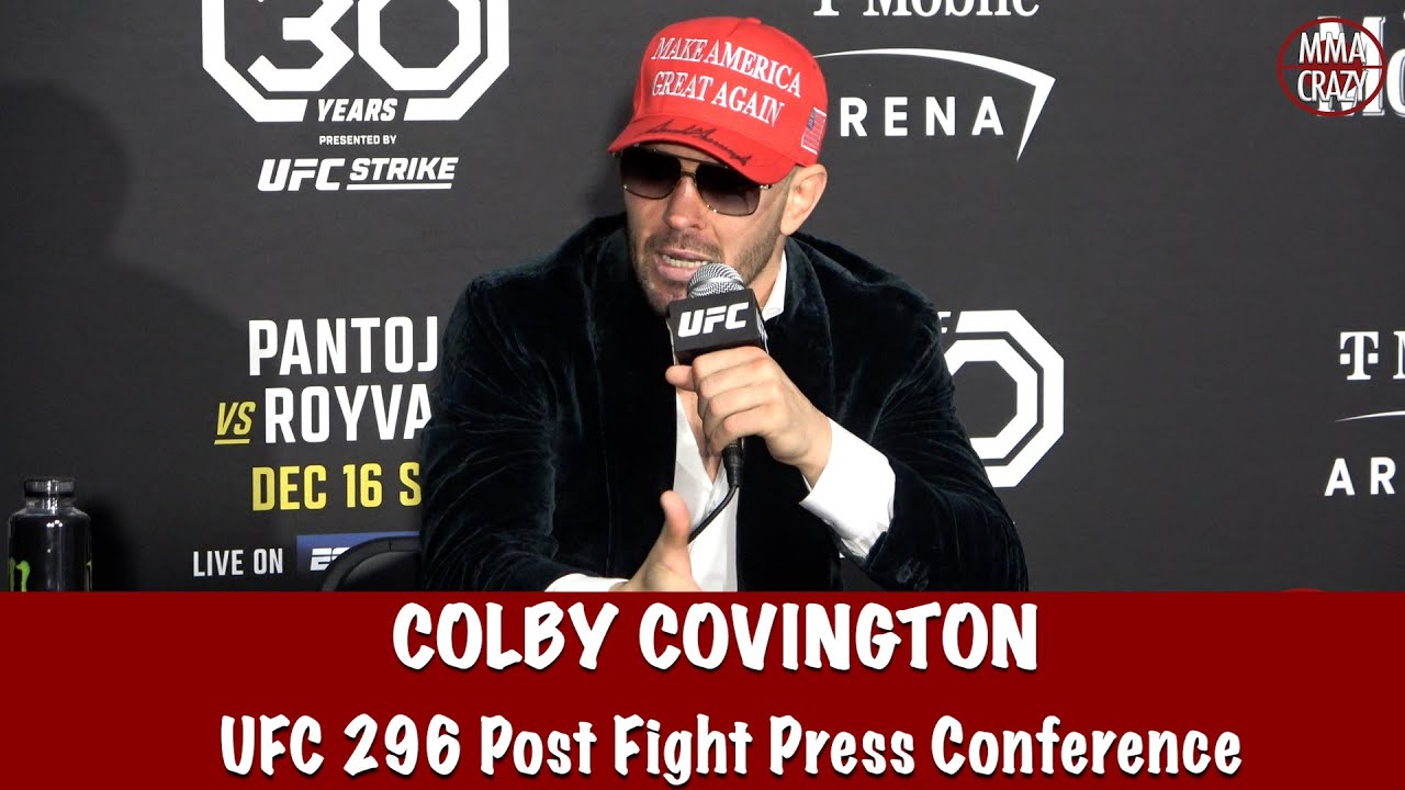 Full Colby Covington UFC 296 Post Fight Press Conference - YouTube