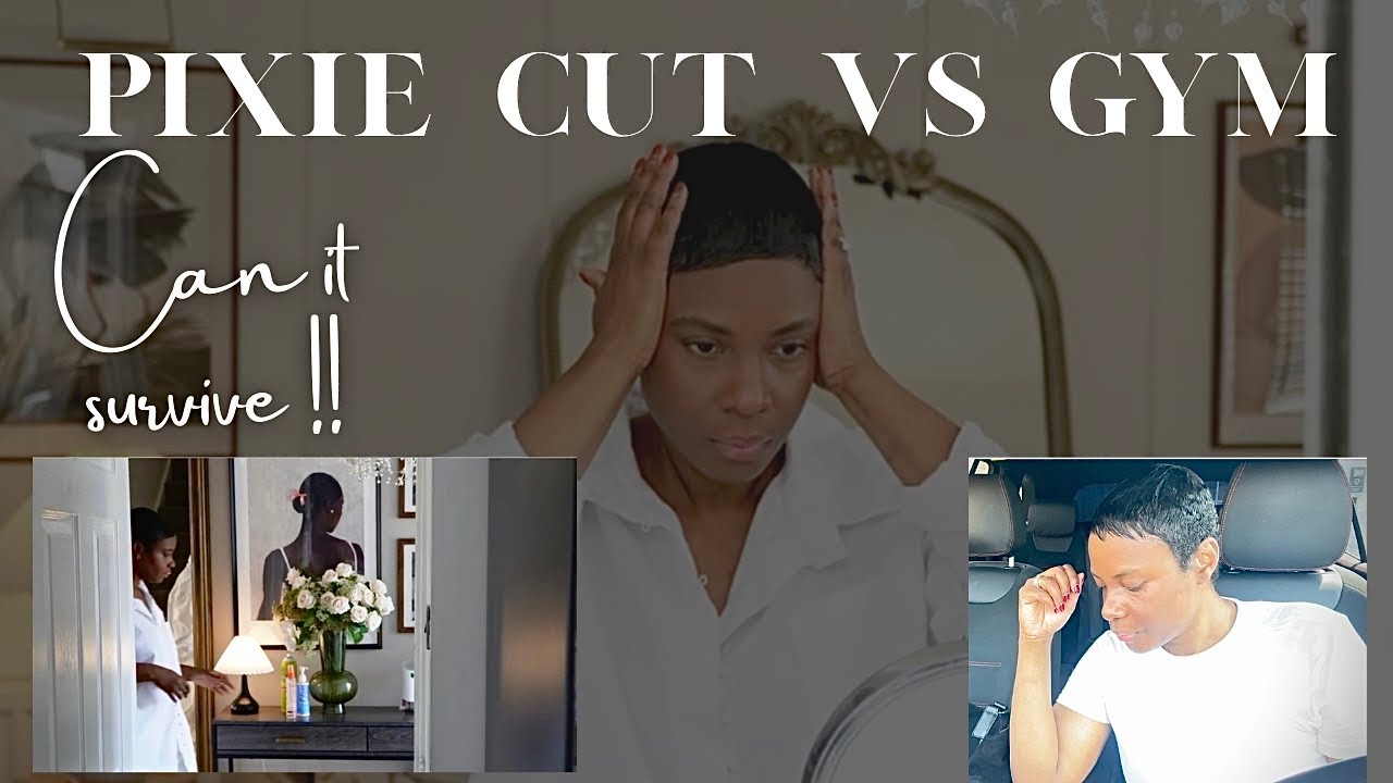 WHAT MY PIXIE CUT LOOKS LIKE AFTER THE GYM/ COSY RAINY PIXIE CUT ...