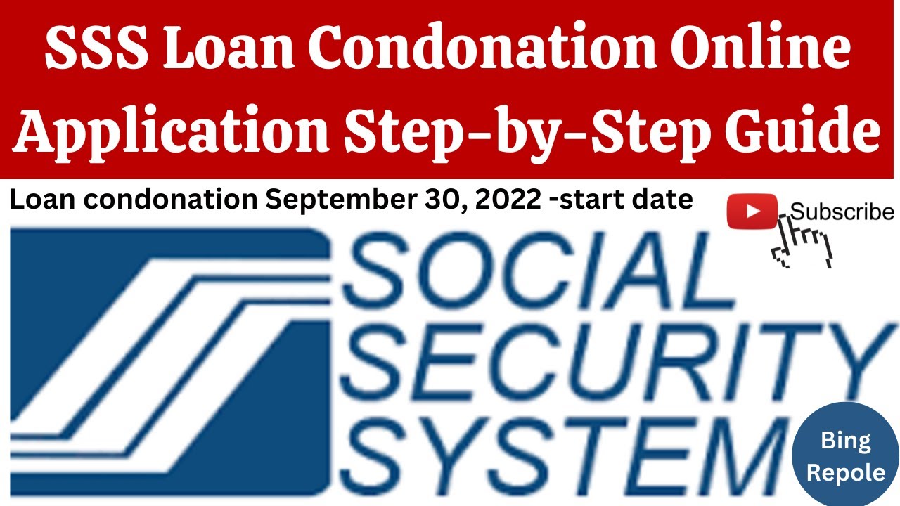 HOW TO APPLY FOR SSS LOAN CONDONATION ONLINE APPLICATION STEP-BY-STEP ...