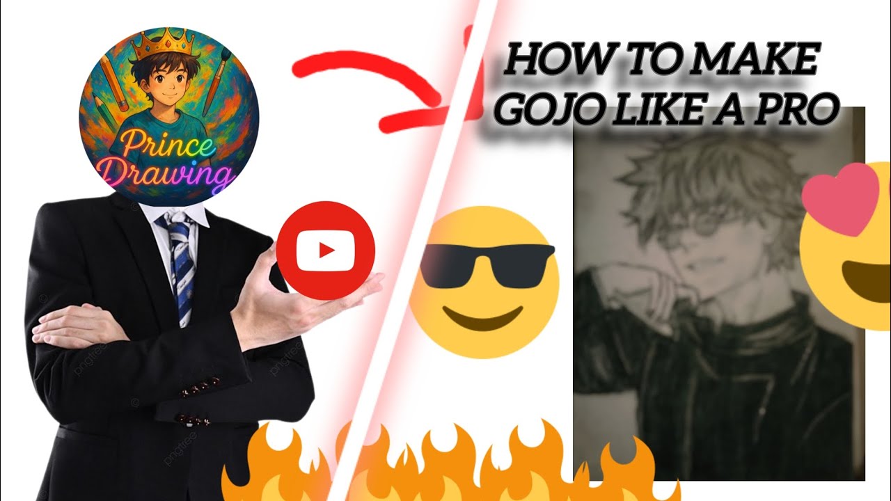 How To Make Gojo Drawing | How To Make Gojo Drawing Step by Step - YouTube