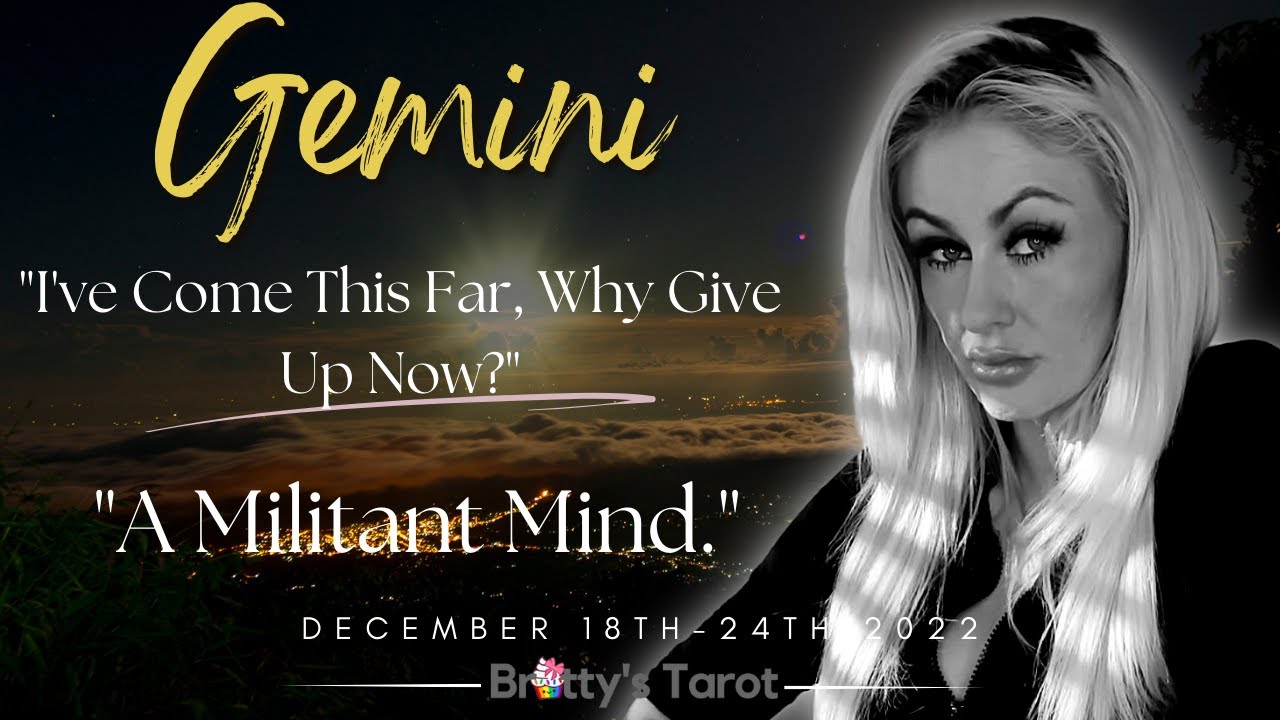 Gemini - "I Made It This Far, Why Give Up Now? A Militant Mind ...