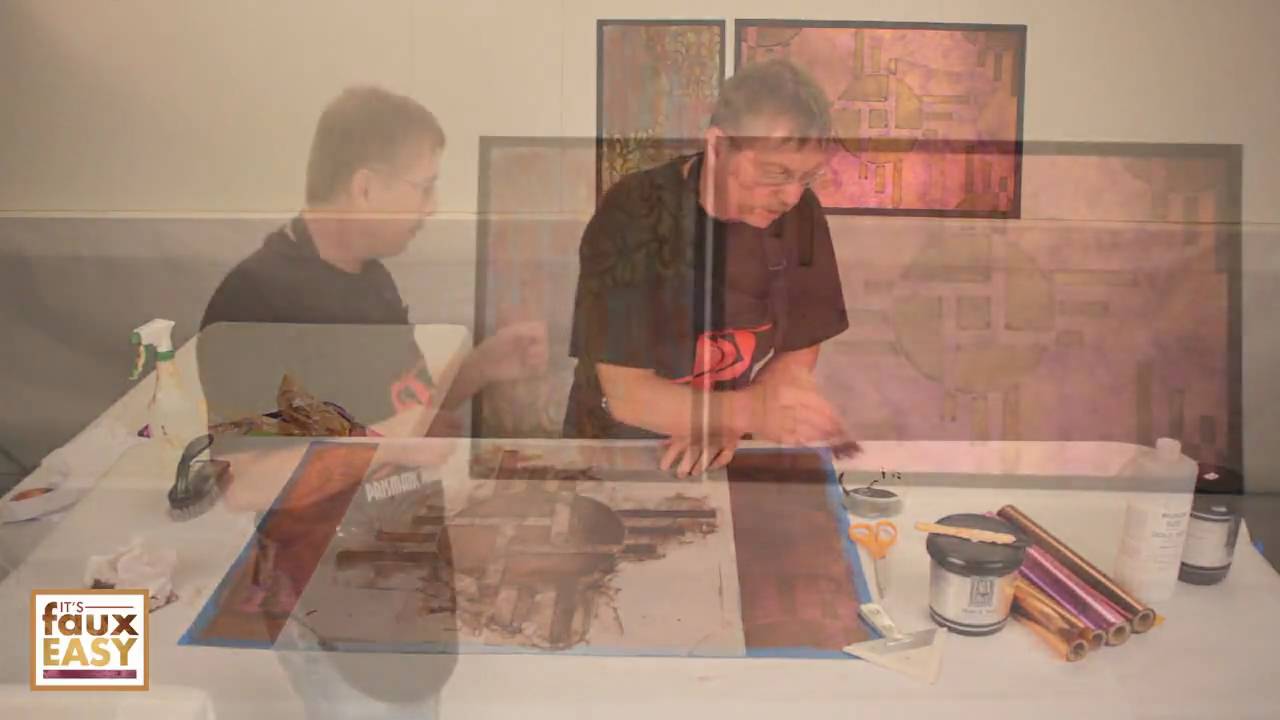Gary Lord new faux finish: Futuristic - YouTube