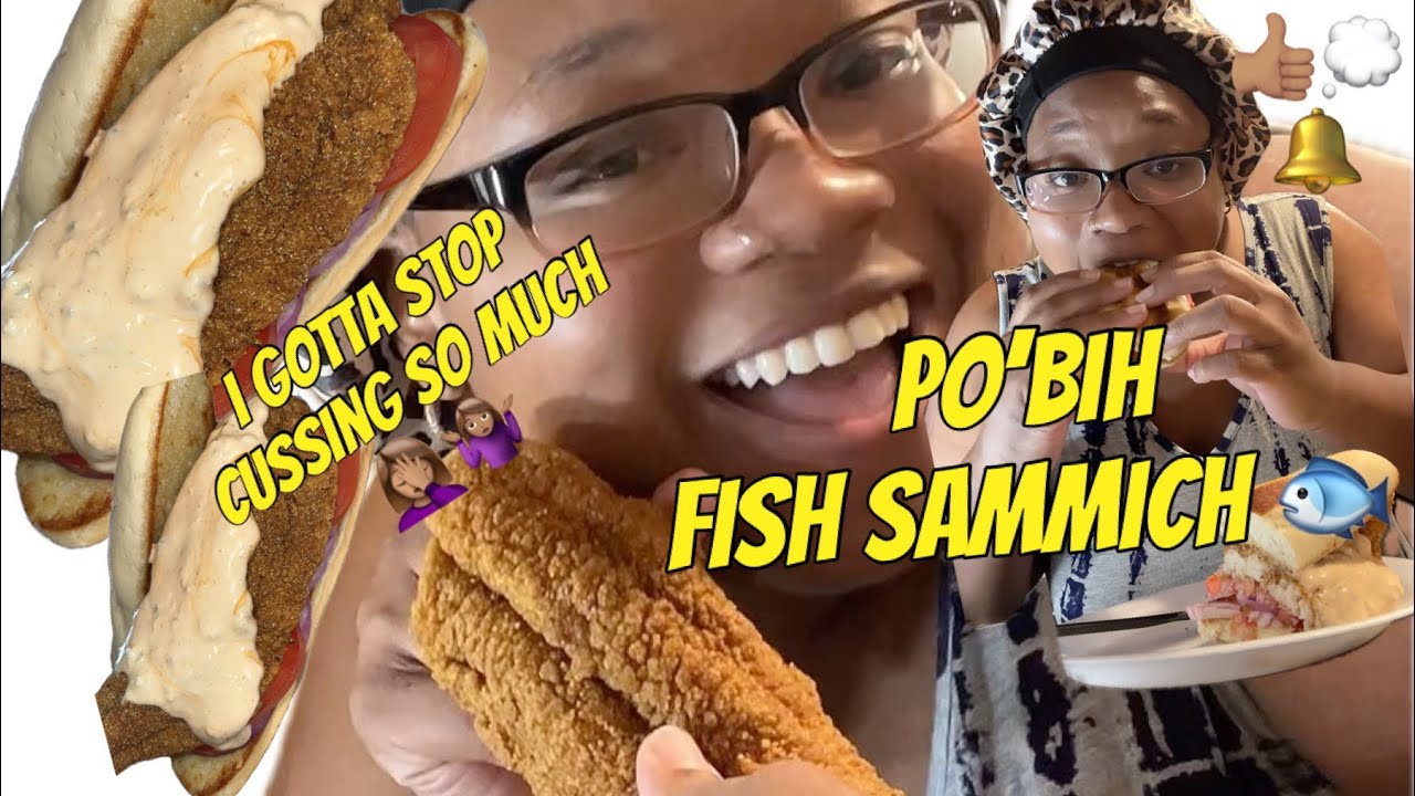Eating On Camera..AGAIN || Fried Fish Sammich - YouTube