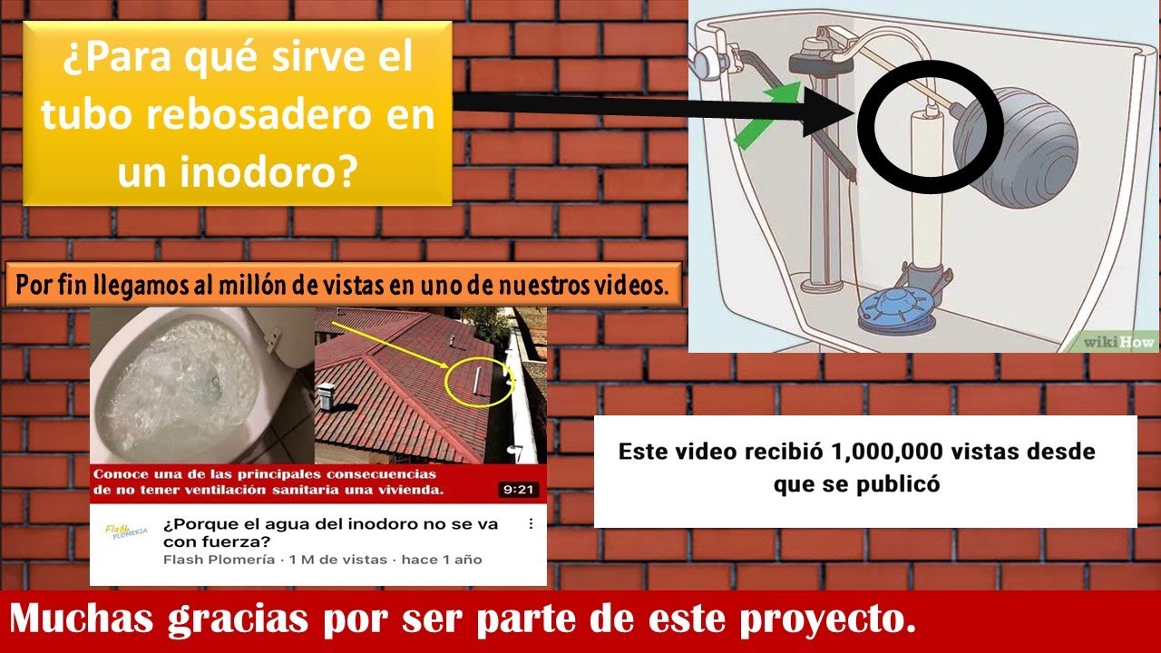 ¿Para qué sirve el tubo rebosadero en un W.C. o inodoro? - YouTube