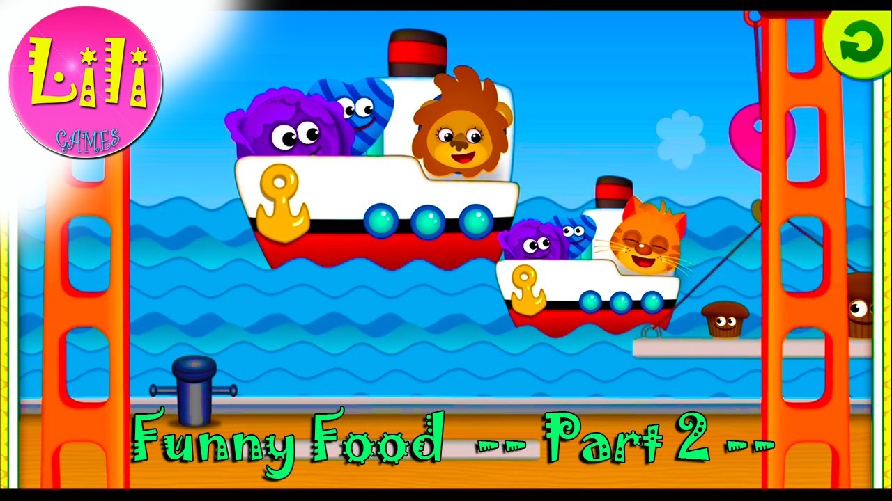 Kids Learn Colors, Shapes, Sizes and Words with cute Funny Food game by ...