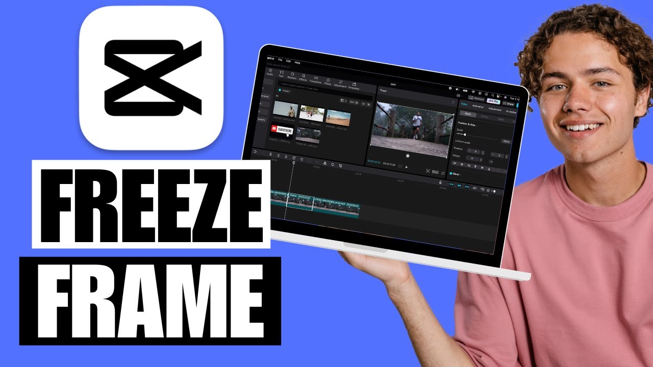 How To Freeze Frame Video On CapCut PC & MAC - YouTube
