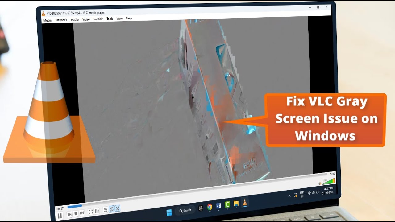 How to Fix VLC Gray Screen Problem | Only Audio No Video on Windows 11 ...