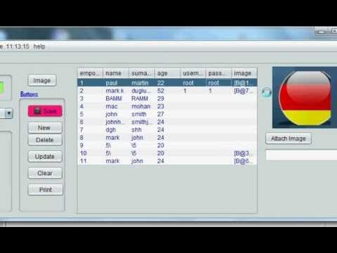 Java prog#60.How insert image into mysql/SqLite database and retrieve PART-4 - YouTube