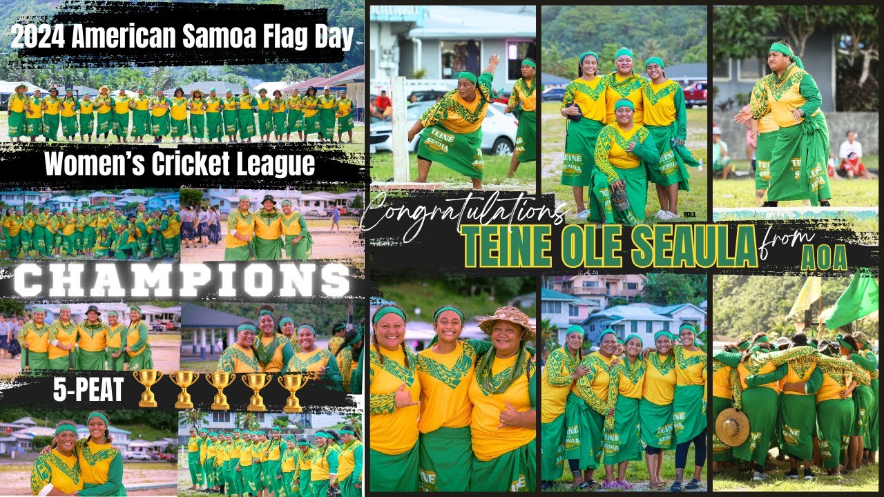 2024 AM. SAM FLAG DAY WOMEN'S CRICKET CHAMPIONSHIP [Teine ole Seaula x ...