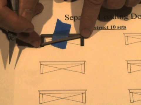 Leg assembly - separate loading dock - HO scale freight house - YouTube