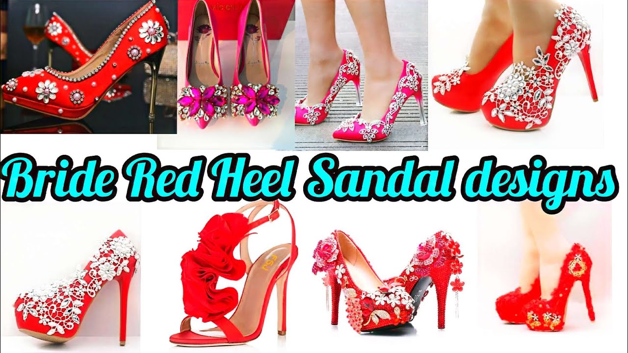 Bride heel Sandal design/Dulhan sandal design/Women heel sandal designs ...
