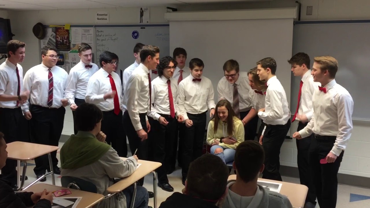 Singing Valentines serenade Kate Knarr - YouTube