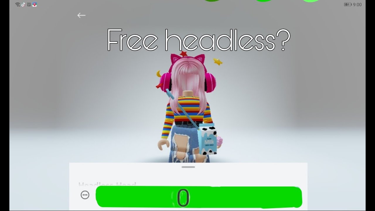 How to get free robux & headless - YouTube