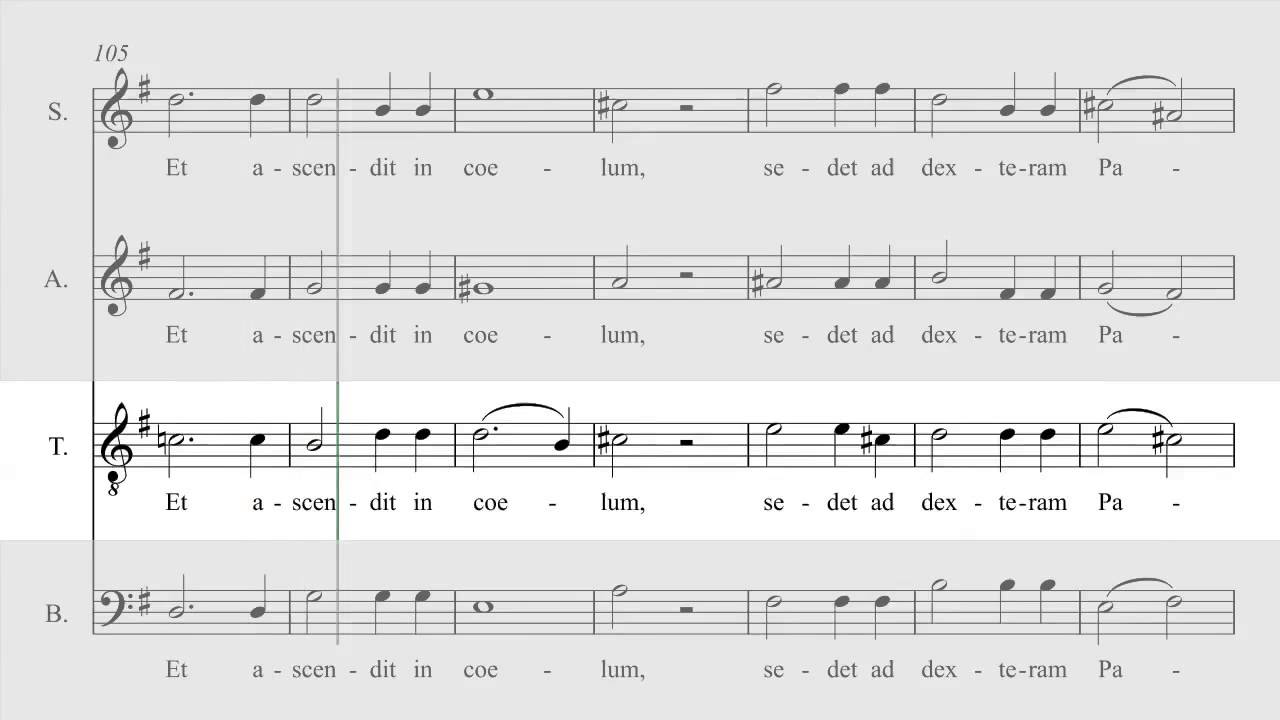 Credo (Mass in G) - Tenor - YouTube