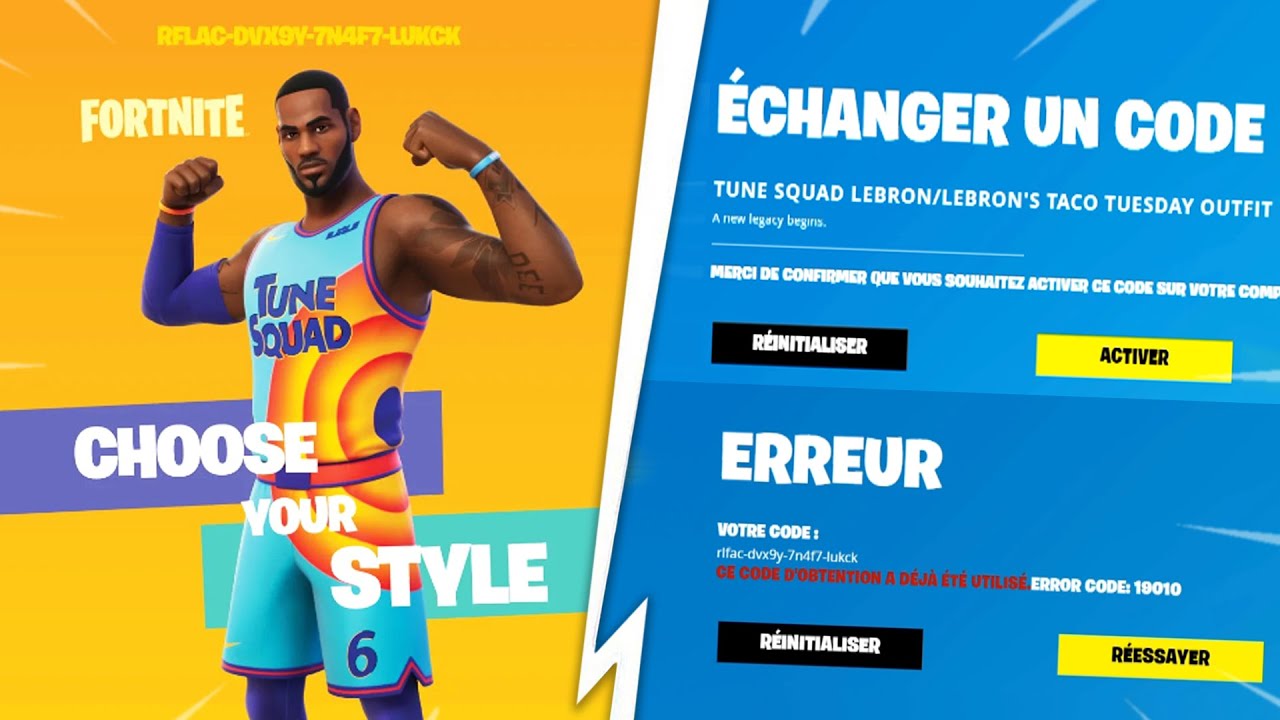 DES CODES POUR AVOIR LE SKIN "LEBRON JAMES" GRATUITEMENT + CHANGEMENTS ...