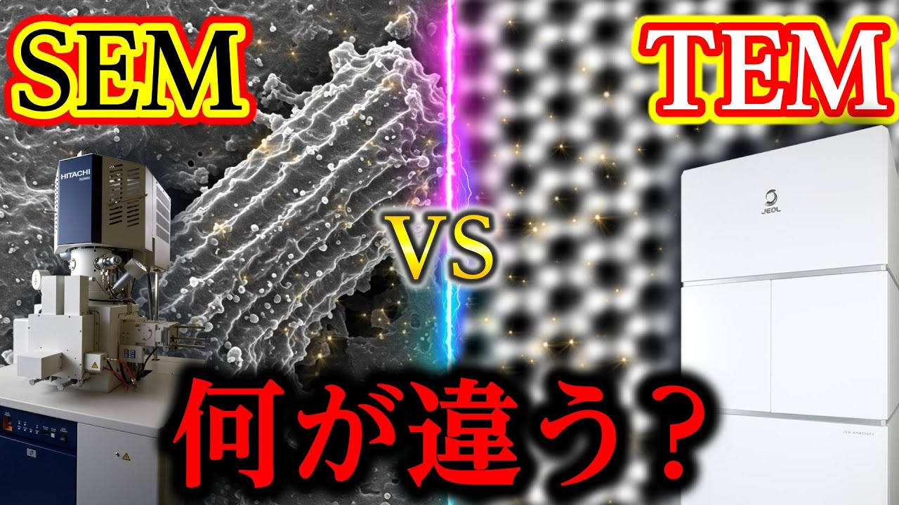 【アニメ解説】走査電子顕微鏡（SEM) vs 透過電子顕微鏡（TEM) 違いを分かりやすく解説！ - YouTube