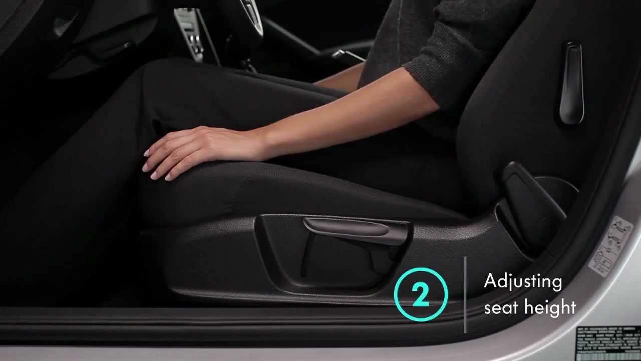 How to adjust a 2013 VW Manual Seat - YouTube