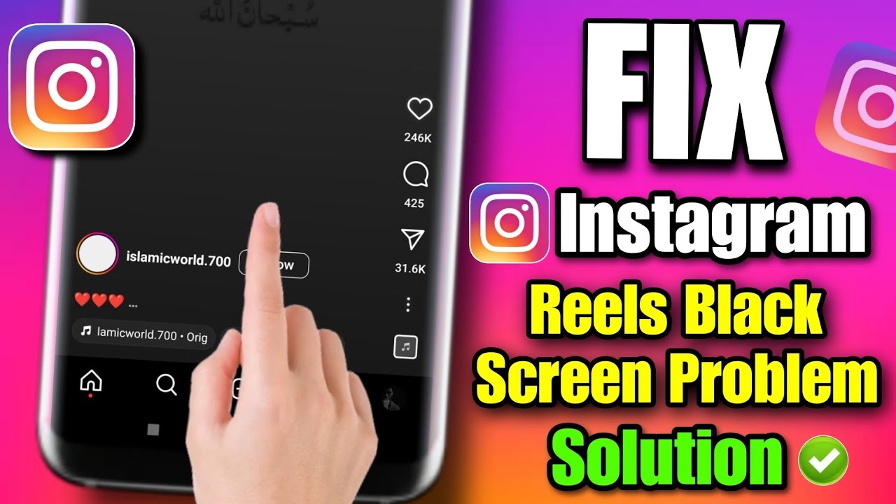 how to fix instagram reels black screen problem 2023 | insta reels ...