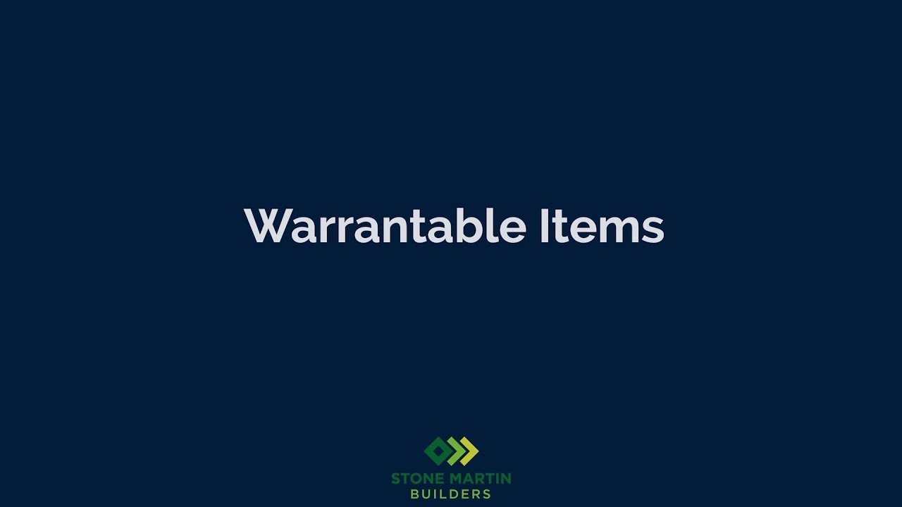 Warrantable Items - YouTube