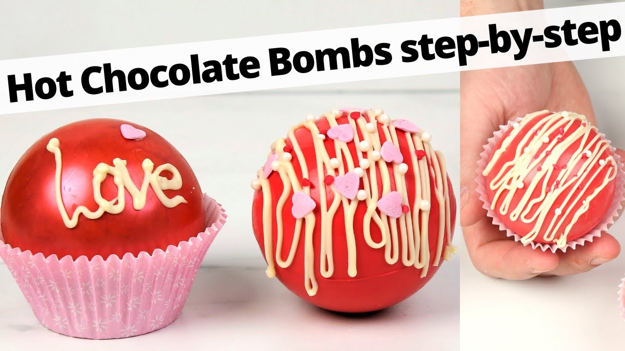 Hot Chocolate Bomb with Marshmallows Inside | Fuzz & Buzz - YouTube