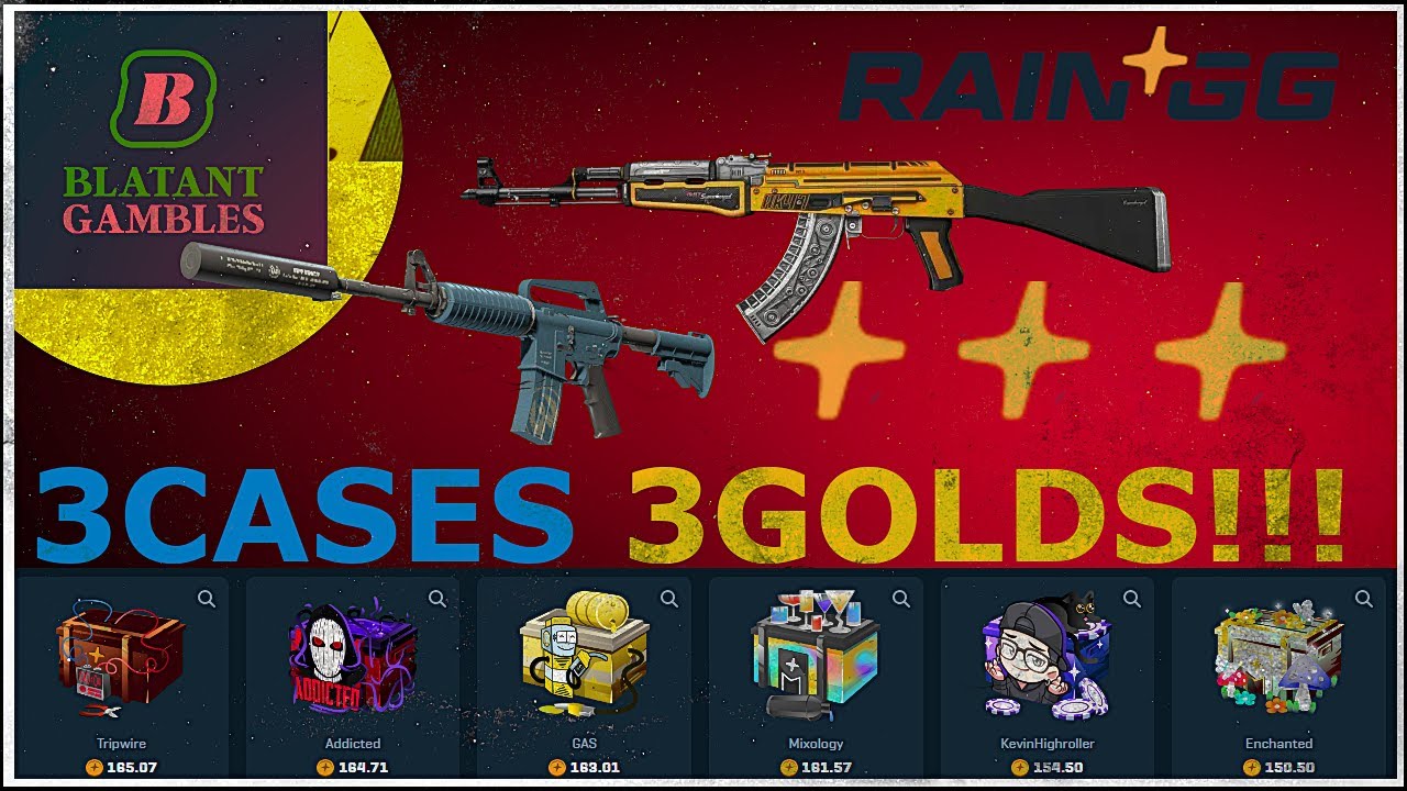3 HIGH RISK CASES 3 GOLDS!! + NEW COUPON CODES (RAIN.GG) - YouTube