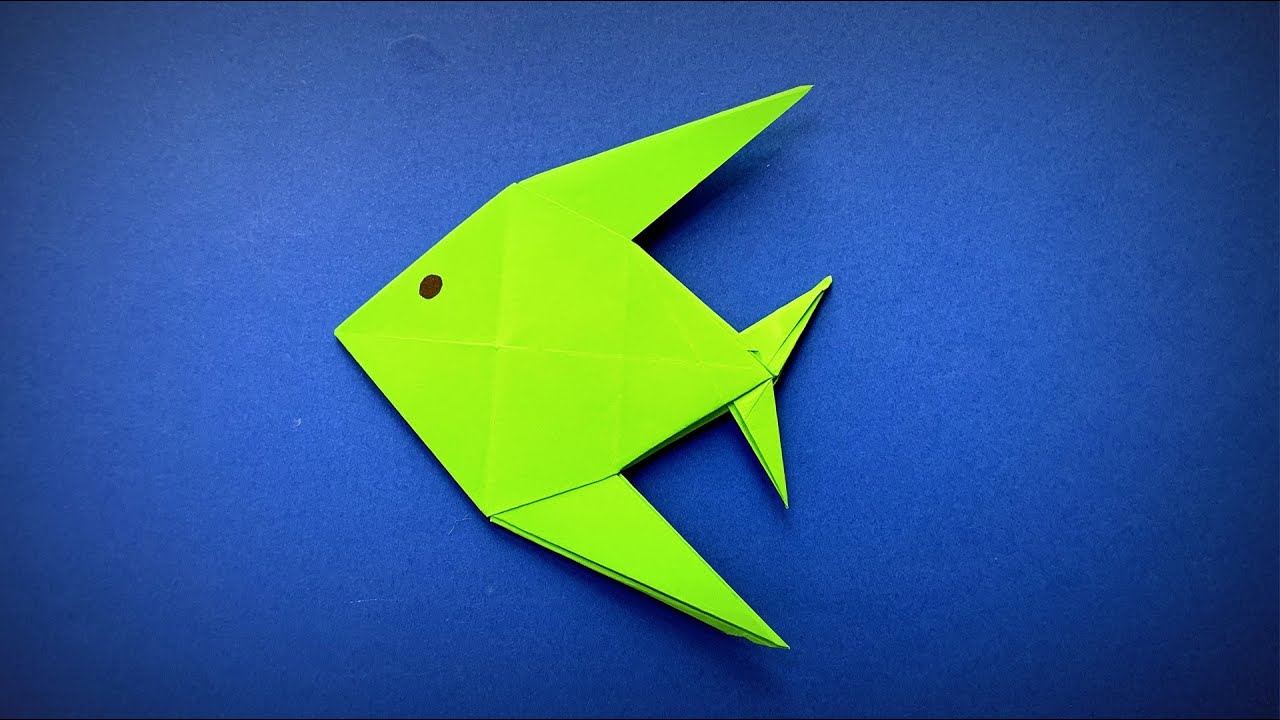 Origami Ryba | Jak zrobić Rybę z Papieru | Origami dla Dzieci - YouTube