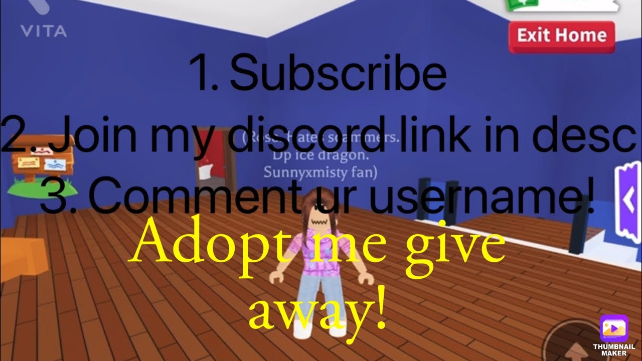 Roblox adopt me giveaway - YouTube