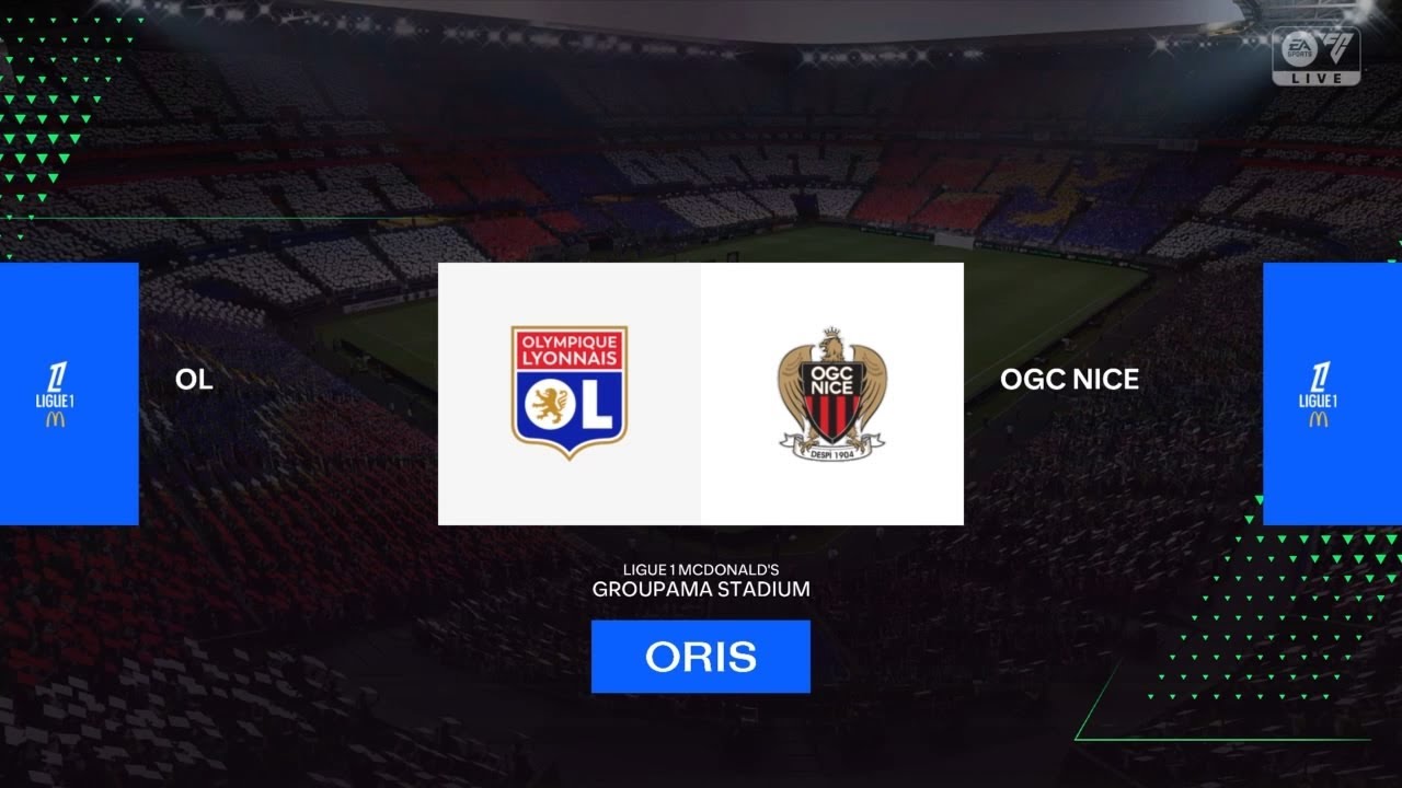 Lyon - Nice // Ligue 1 // FC25 Full Match - YouTube