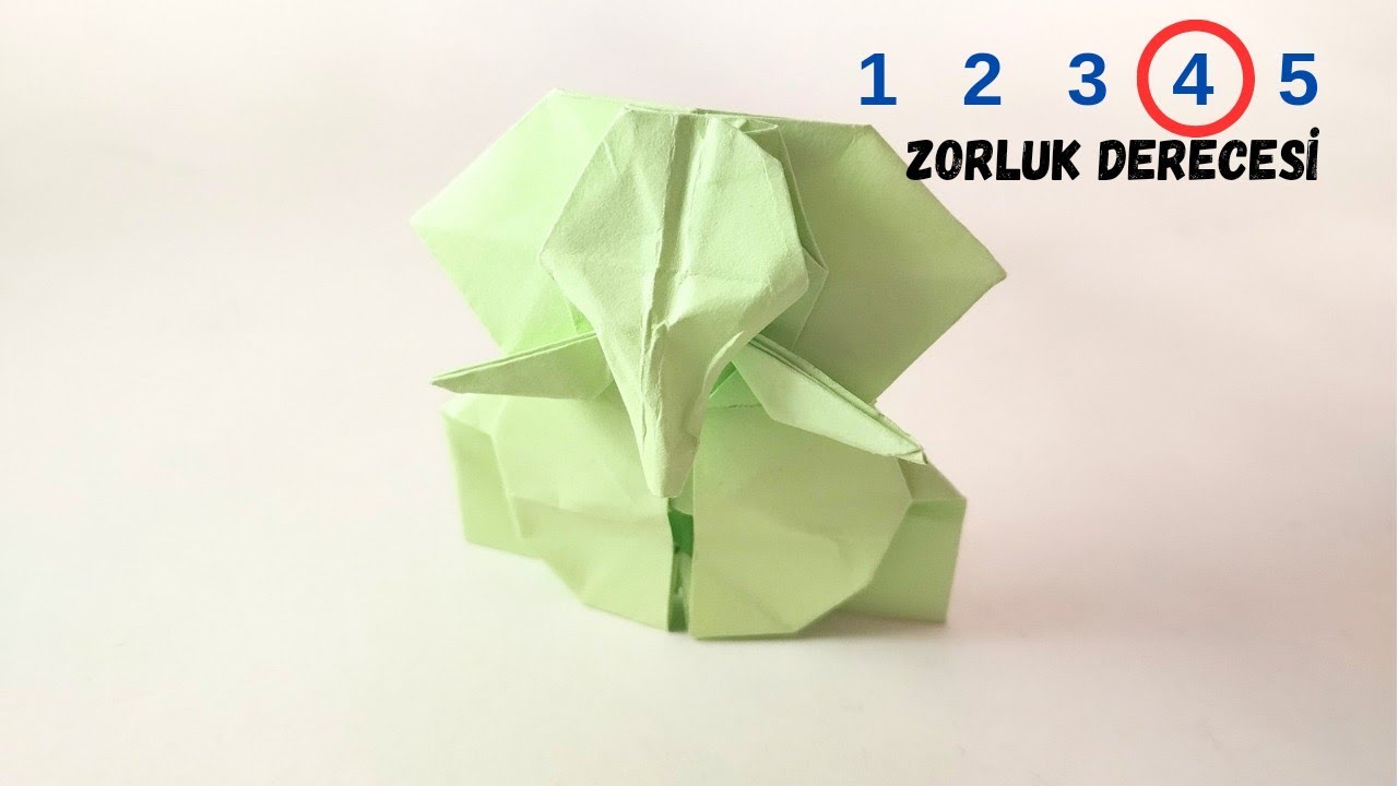 ORİGAMİ FİL YAPIMI |ORİGAMİ ELEPHANT MAKİNG|Origami Adresim - YouTube