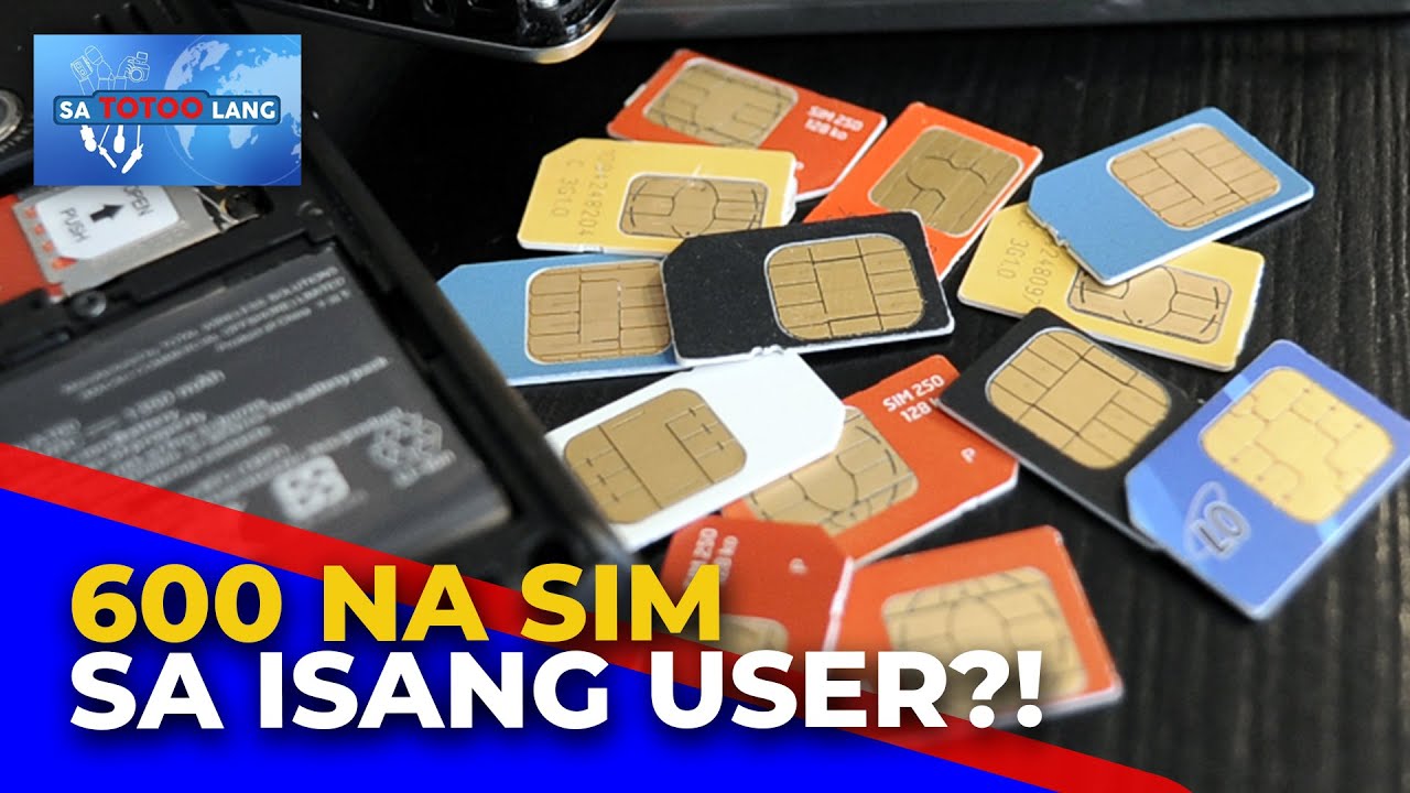 600 SIM, nakarehistro sa isang pangalan - YouTube