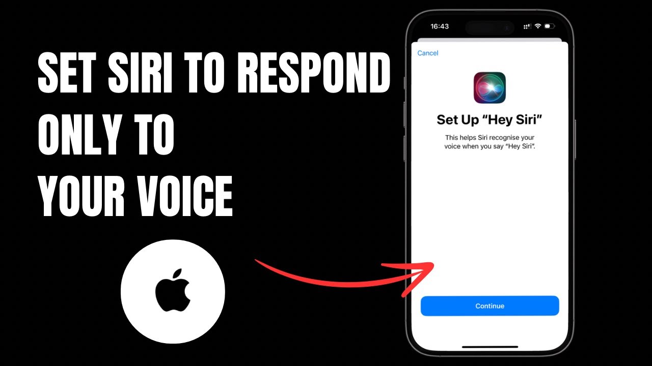 How to Set Siri To Only Respond To Your Voice | IOS 18.1.1 Update - YouTube