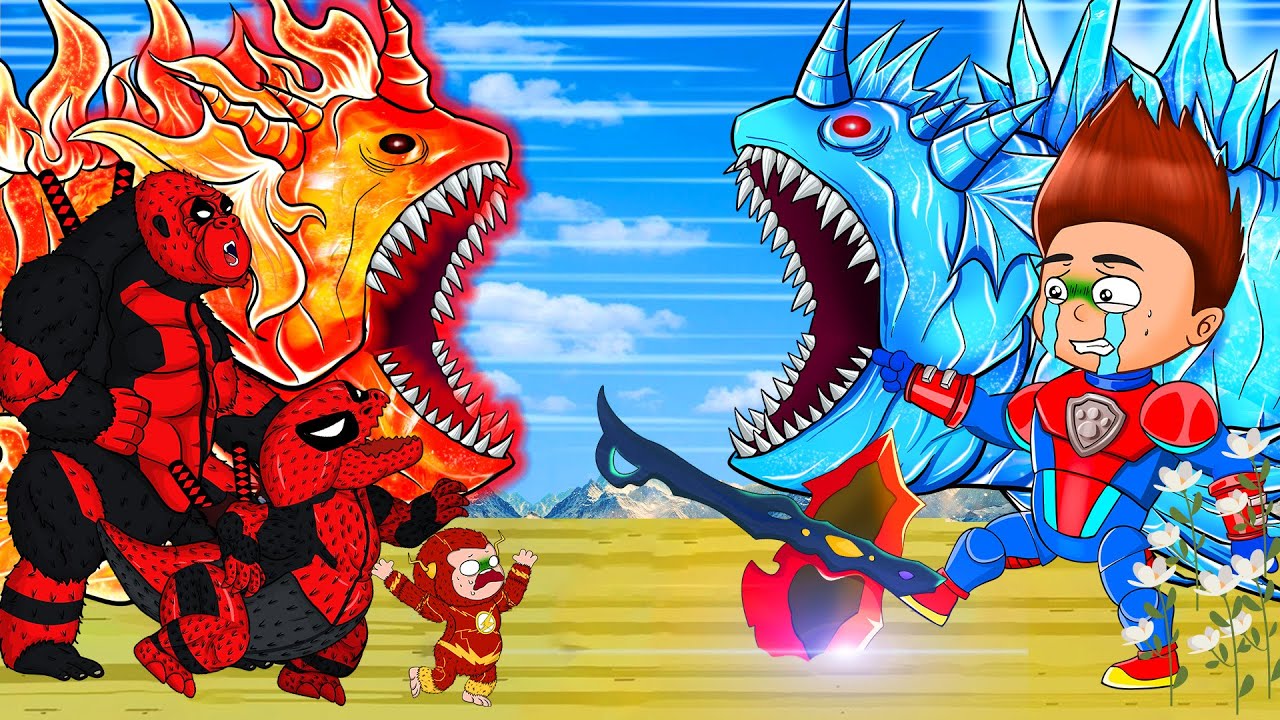 Bloop king vs Kong ft Godzilla: The grapevine not safe , Ryder - Paw ...