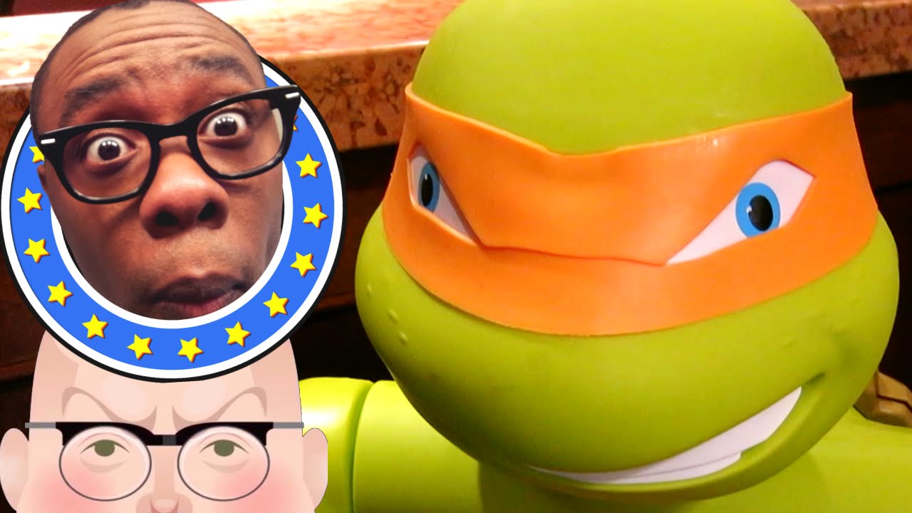 GIANT MICHELANGELO (Ninja Turtles Figure) : Black Nerd & Angry Nerd ...