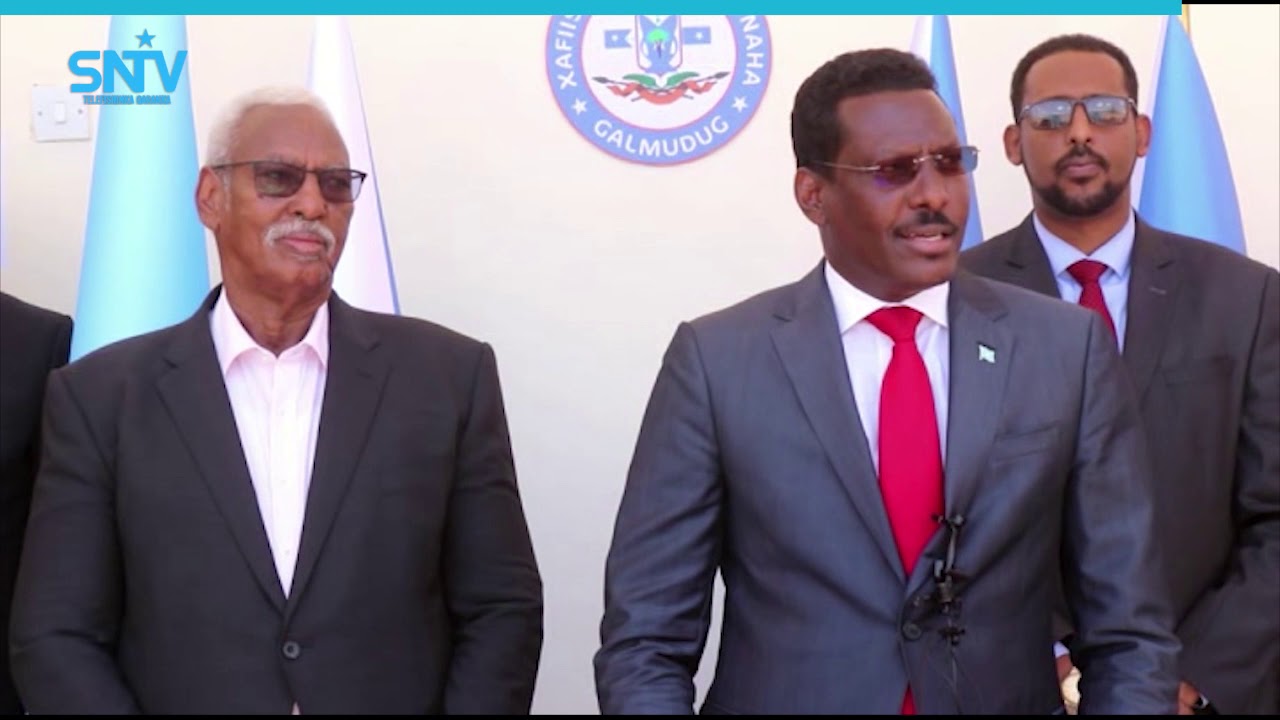 Madaxweynaha Galmudug oo Dhuusamareeb ku soo dhaweeyay madaxweyne Xaaf ...