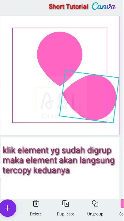 Shorts Tutorial Canva - Cara Grouping Element - YouTube