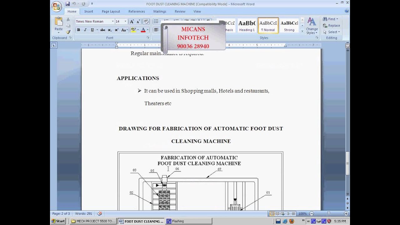 DESIGN AND FABRICATION OF AUTOMATIC FOOT DUST CLEANING MACHINE - YouTube