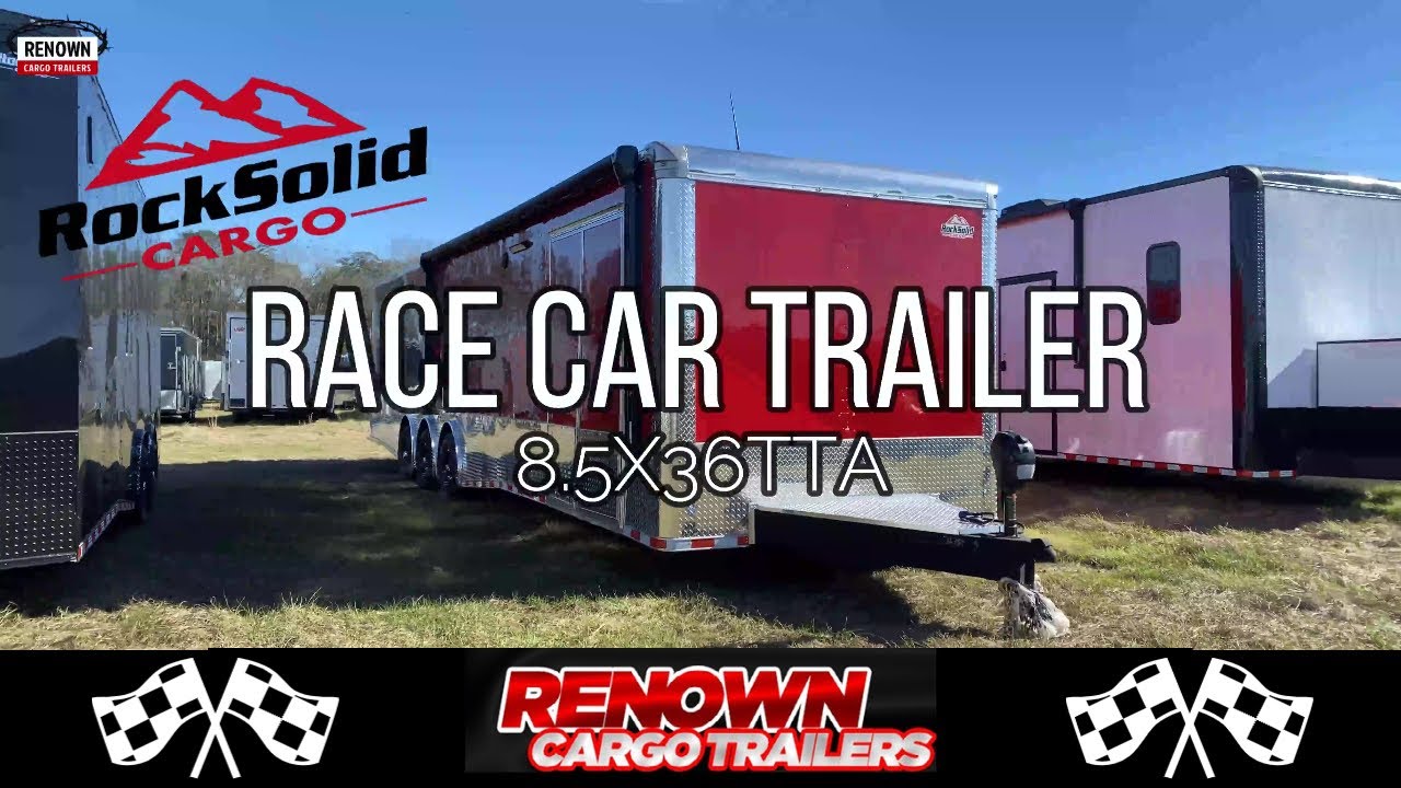 RACE CAR TRAILER | Custom Enclosed Cargo Trailers | RENOWN CARGO ...