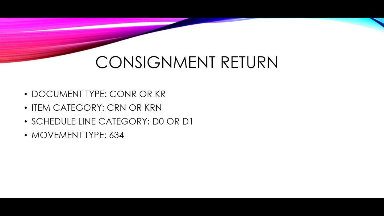 PRCTICAL 2 CONSIGNMENT ISSUE CONFIG AND TRANSACTIONAL PROCESS IN SAP SD ...