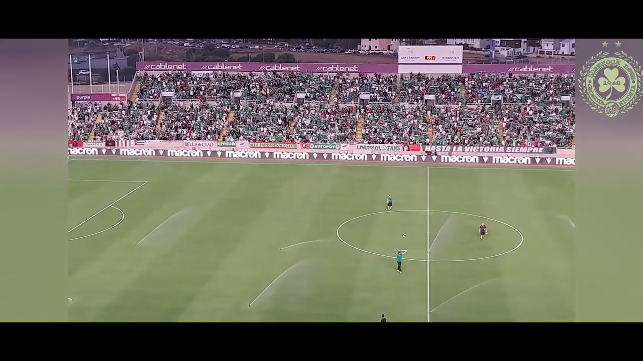 OMONOIA FANS In Action Before The Match Omonoia vs Fehervar. - YouTube