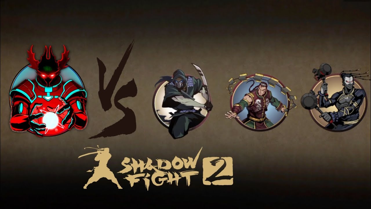 Shadow Fight 2 Evil Demon Titan Vs Super Titan And Bodyguards - YouTube