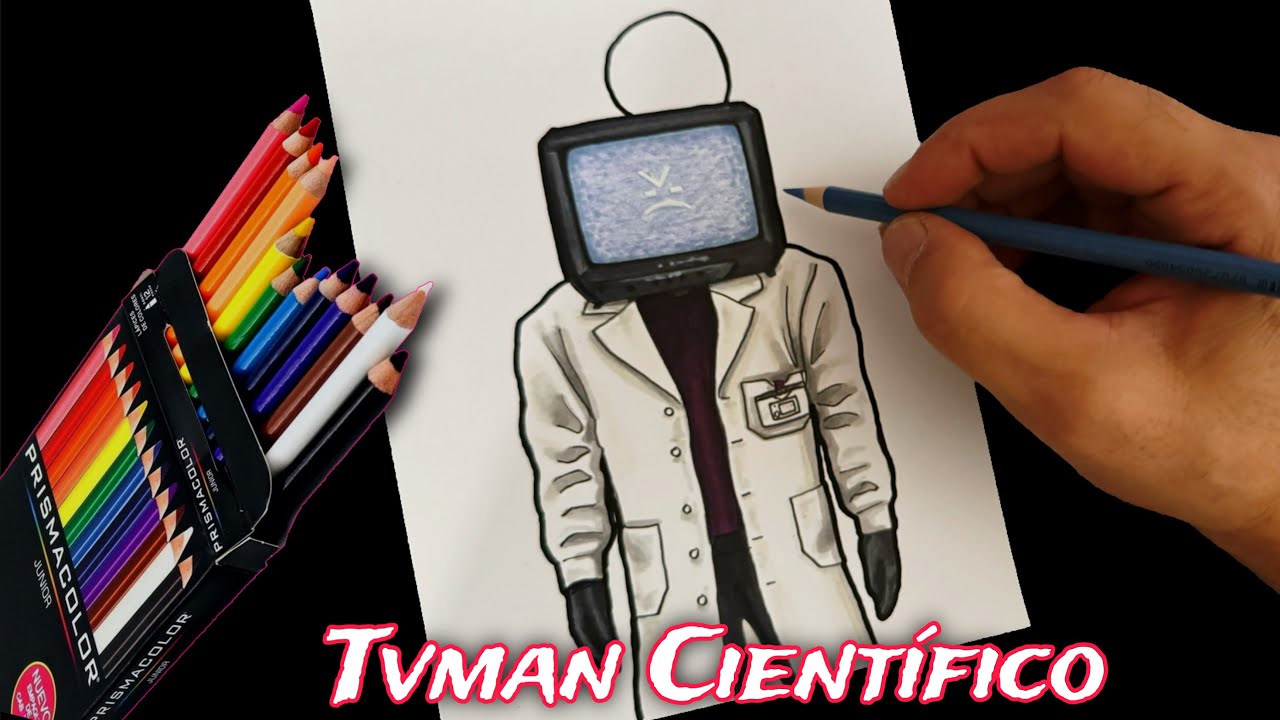 Como Dibujar a TvMan Cientfico del Episode 74 de skibidi Toilet | how ...