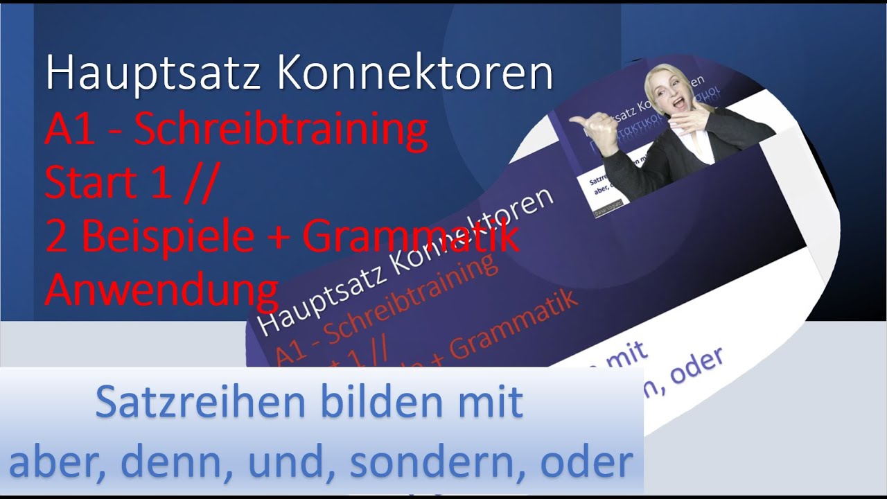 DTZ-A1-A2 Schreiben-Hauptsatzkonnektoren ADUSO#konnektoren #aber#denn# ...